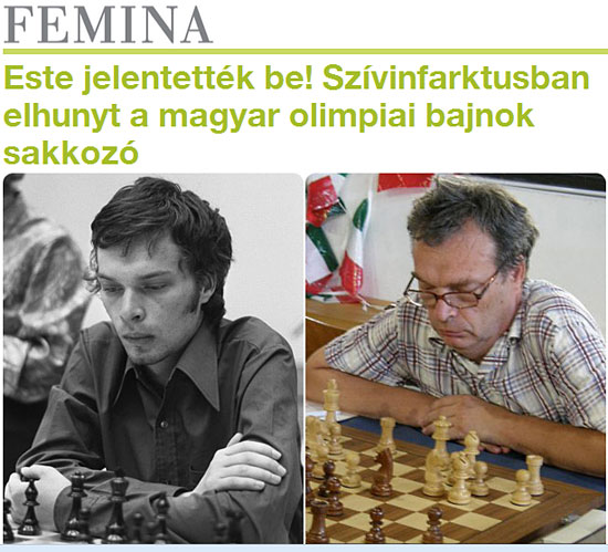 Hungarian GM Gyula Sax dies at 62 | ChessBase