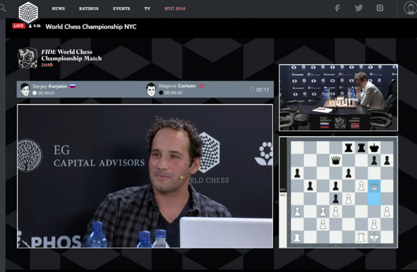 While game 11 was on | ChessBase