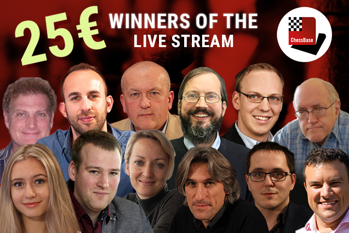 The 25% Discount stream winners! | ChessBase