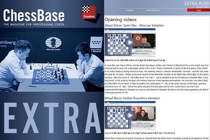 New: CBM Extra #209 | ChessBase