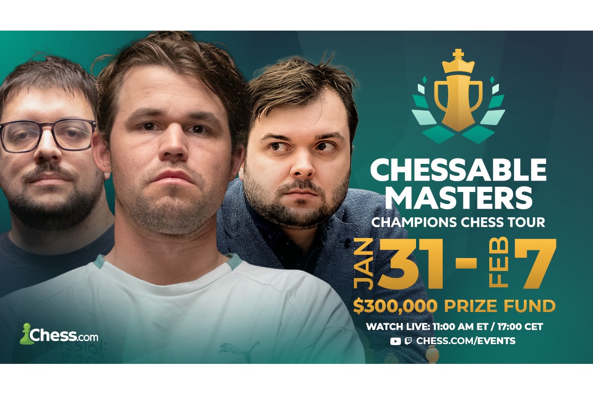 Starting Wednesday: Chessable Masters with Carlsen, Fedoseev and MVL ...