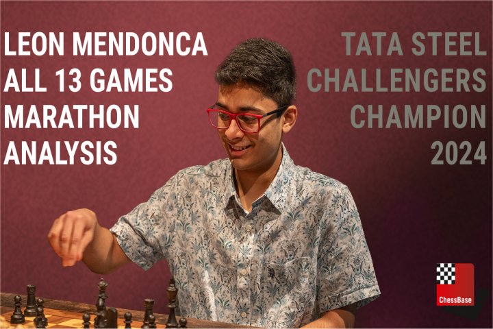 Leon Mendonca Marathon - All 13 Tata games fully analysed! | ChessBase