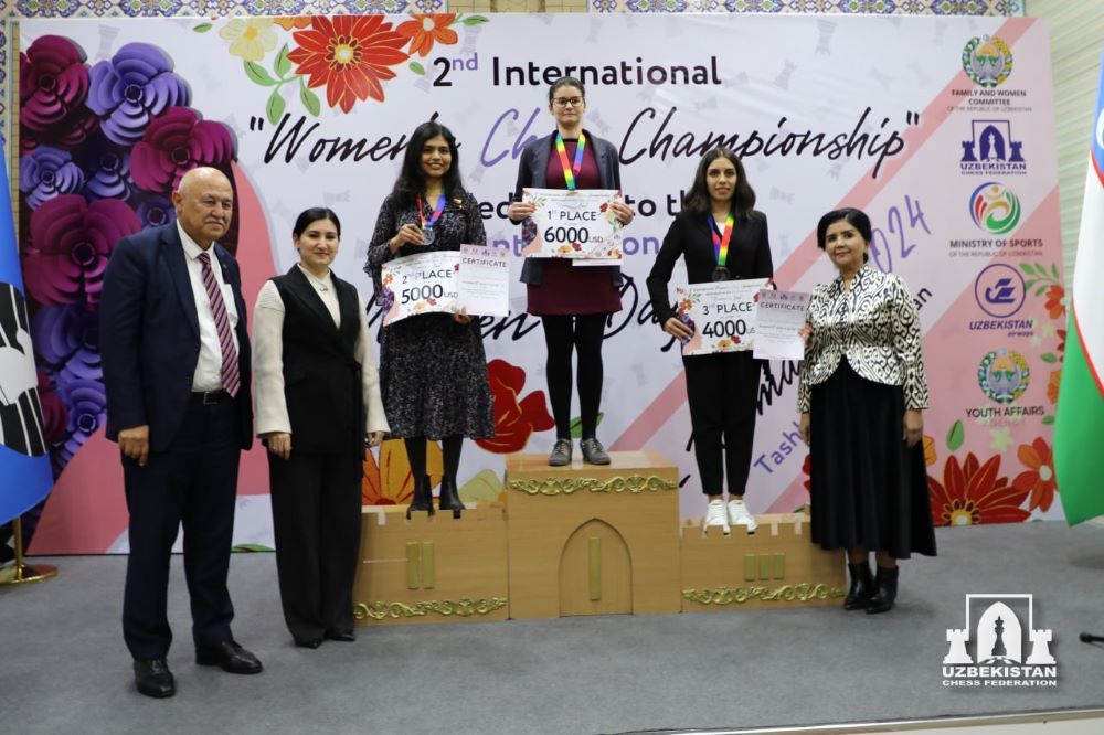 Bodnaruk wins International Women’s Championship in Uzbekistan | ChessBase