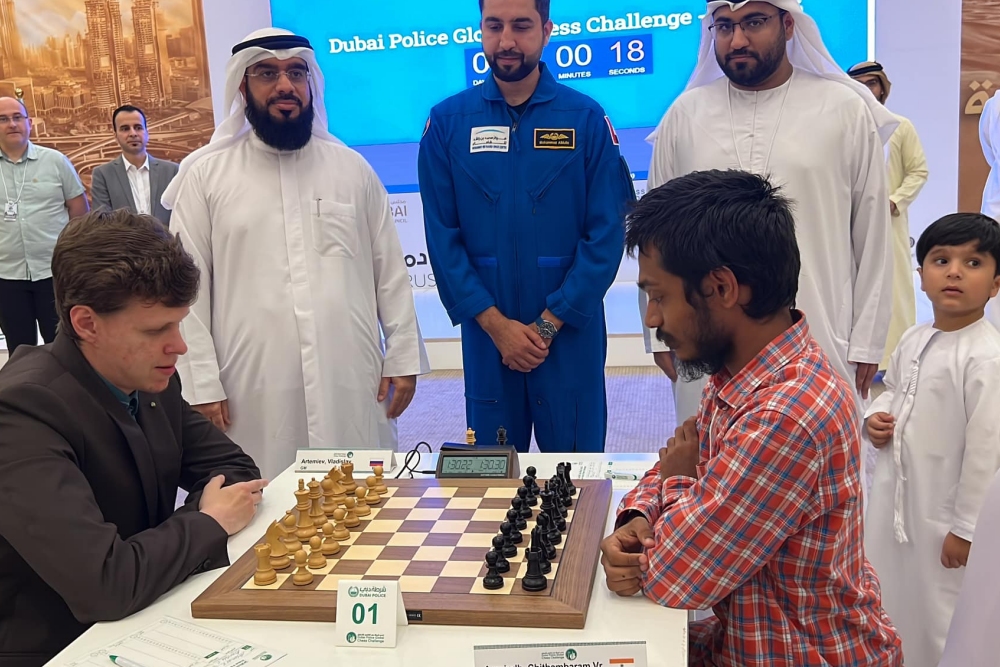 Dubai Masters: Aravindh and Visakh share the lead after six rounds ...