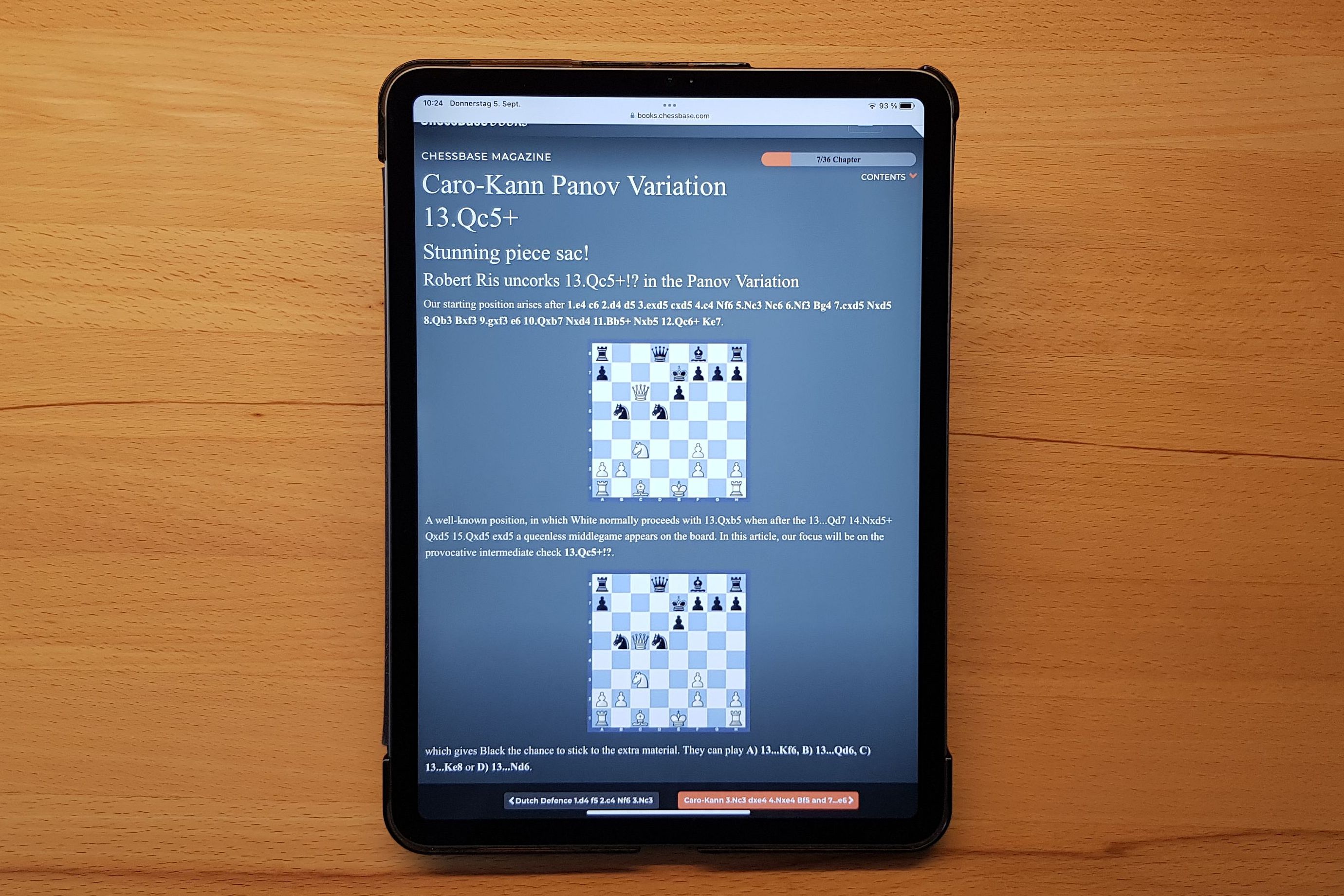 Bomb in the Panov Attack | ChessBase