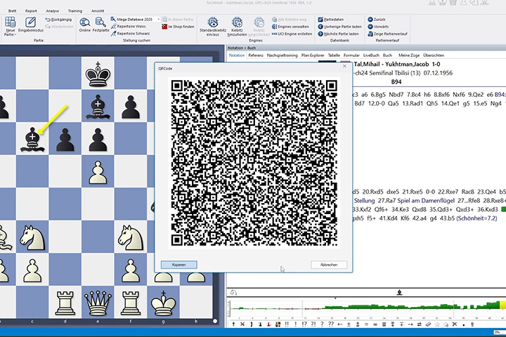 ChessBase 18: QR codes for worksheets, social media and club magazines ...