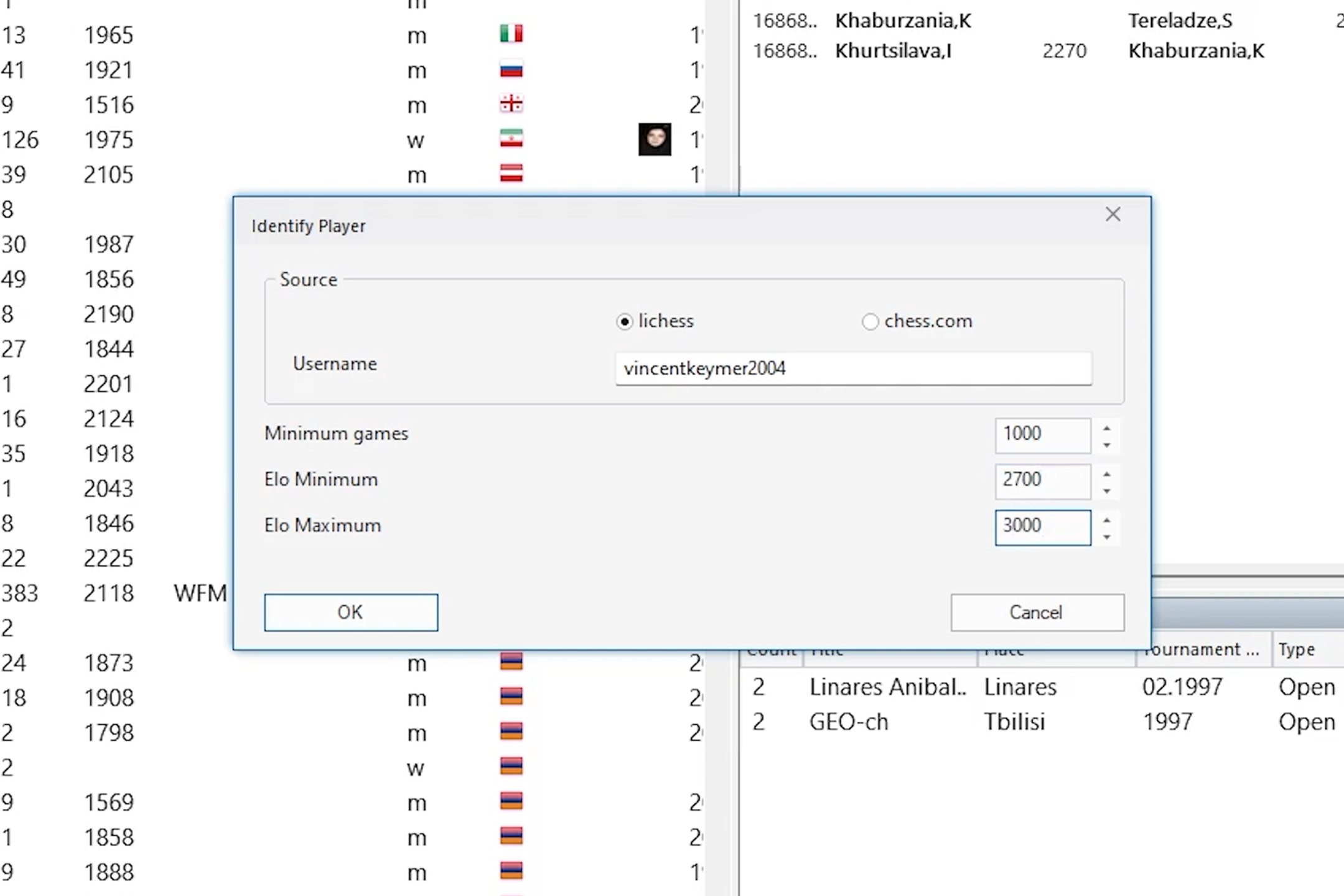 How to find a player behind their online profile with ChessBase 18 ...