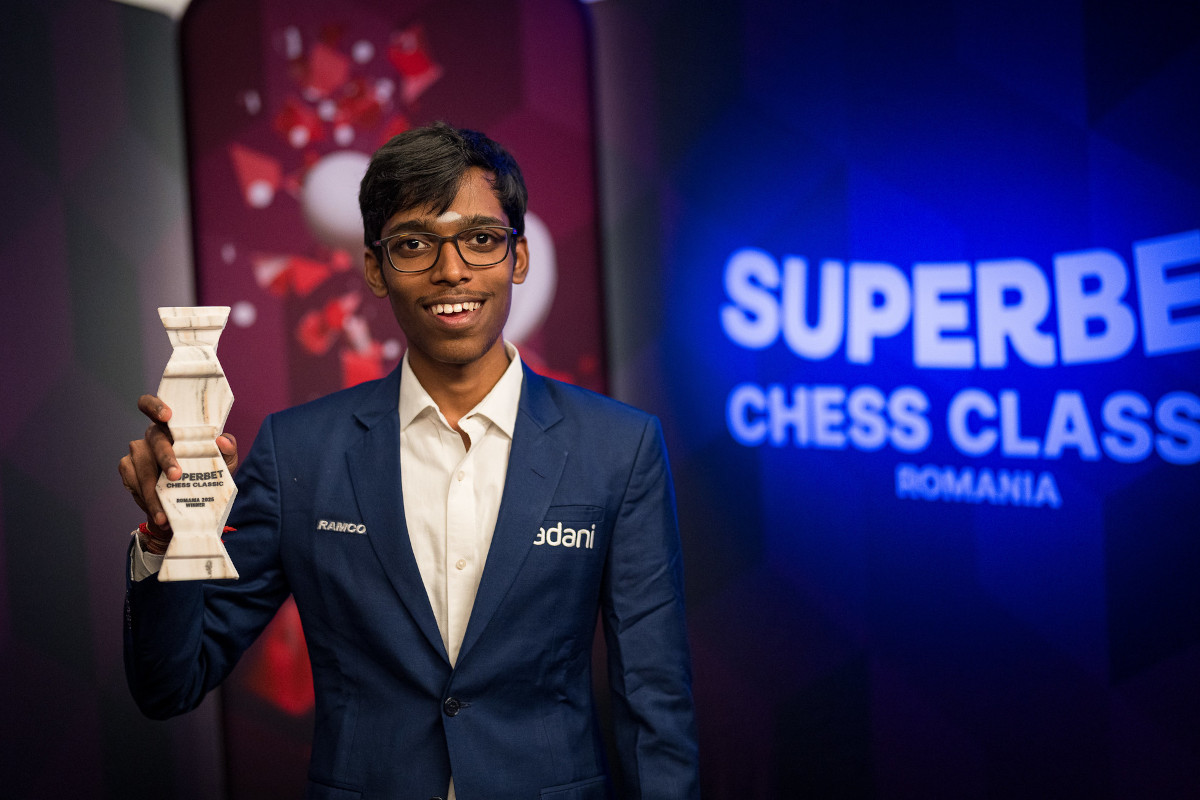 Pragg outscores Firouzja and MVL in playoffs, wins Superbet Chess ...