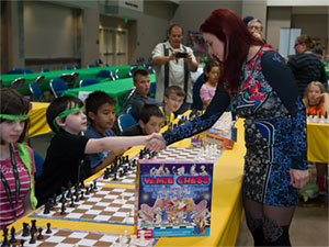 Yamie Chess simul with Jennifer Shahade | ChessBase