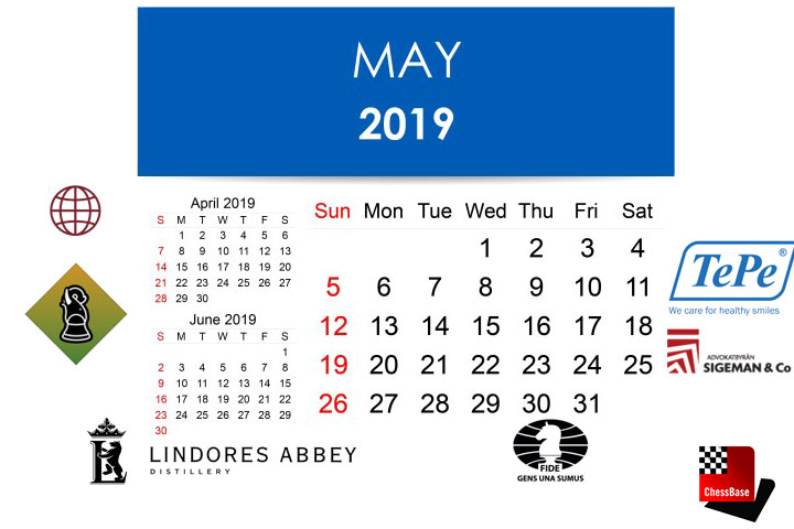 Chess calendar: May 2019 | ChessBase